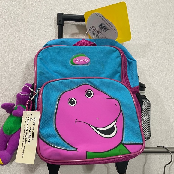 Vintage | Accessories | Vintage Original Barney Rolling Backpack | Poshmark